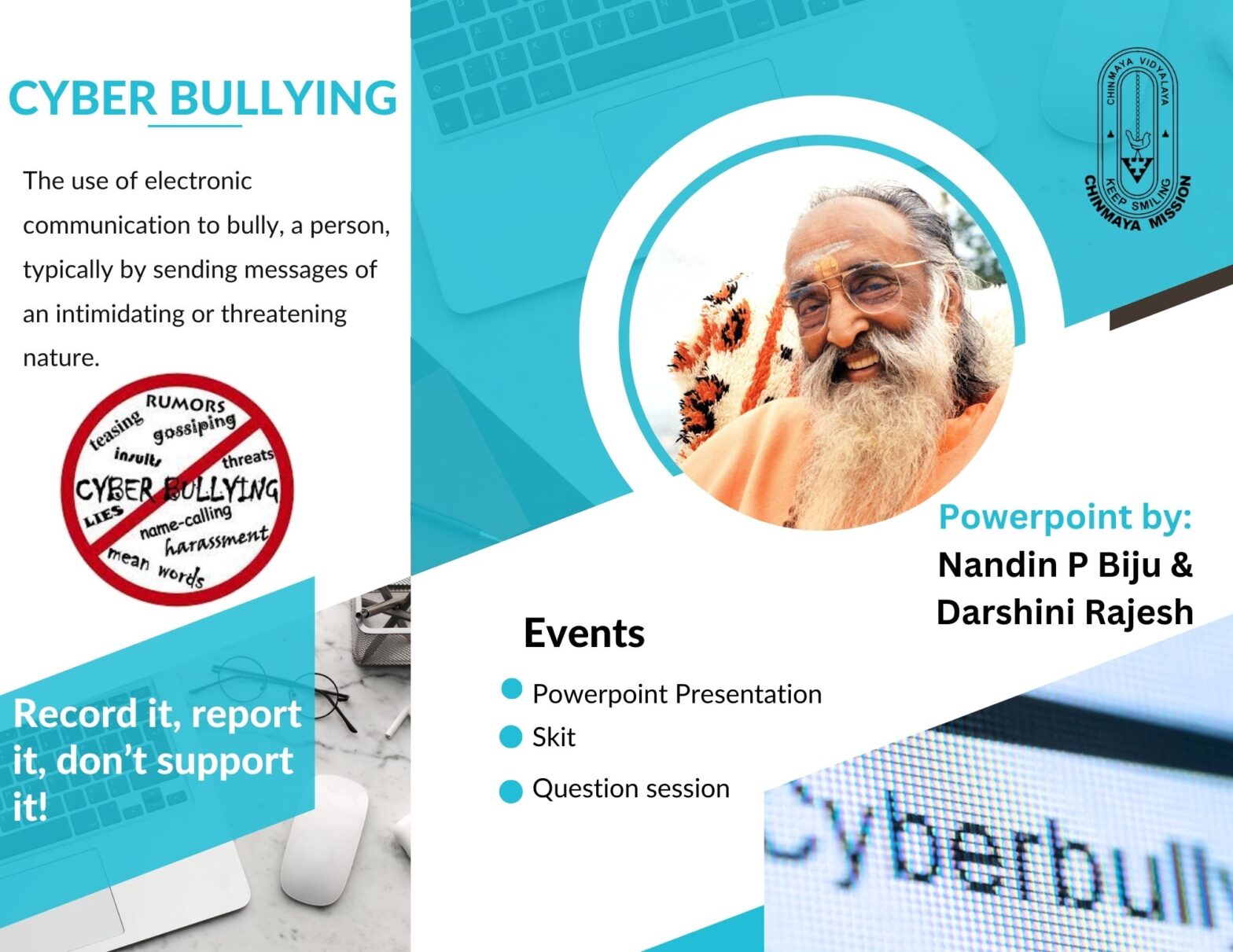 Cyber Bullying-Awareness session – Chinmaya Vidyalaya Attukal